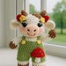 Cute Cow Crochet Pattern PDF, Amigurumi Cow in Green Overalls, Crochet ...