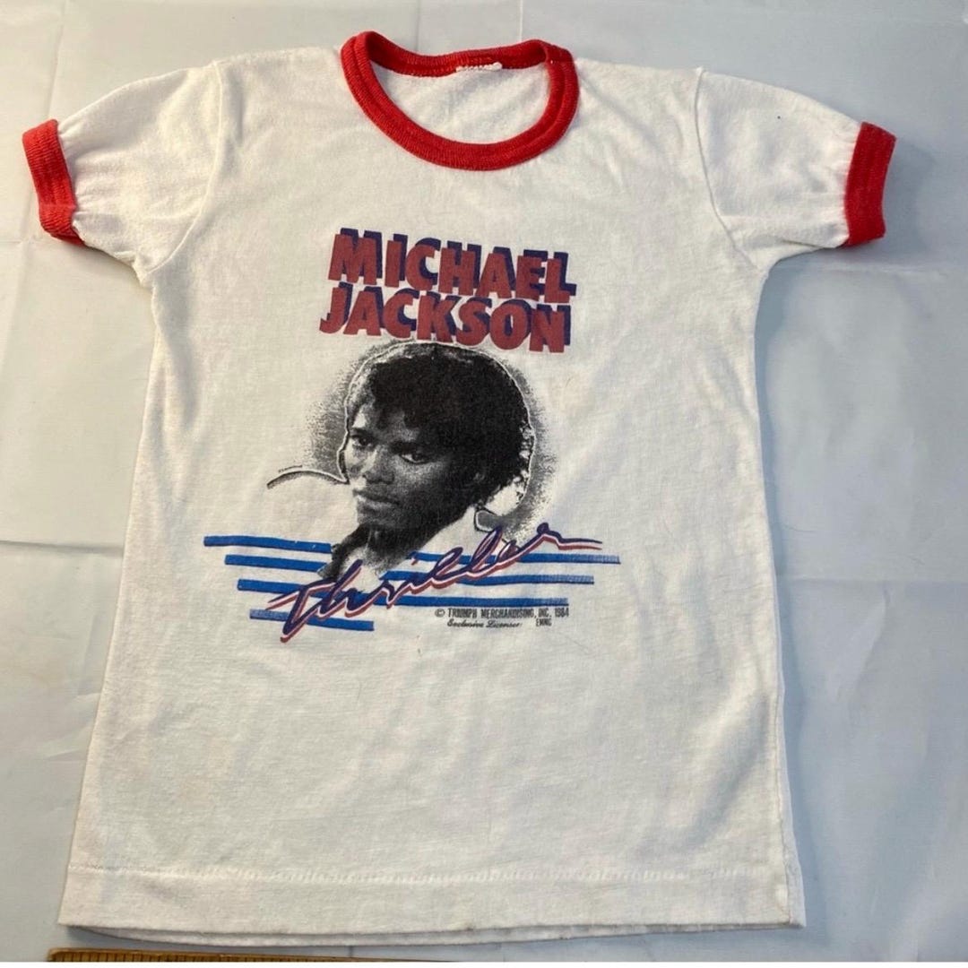 1984 Michael Jackson Thriller Tshirt Single Stitch Measuring 4T - Etsy