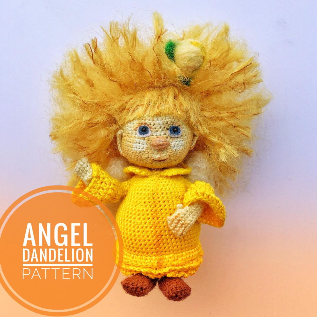 Angel Dandelion Crochet Doll Pattern | Amigurumi PDF | Step by Step ...