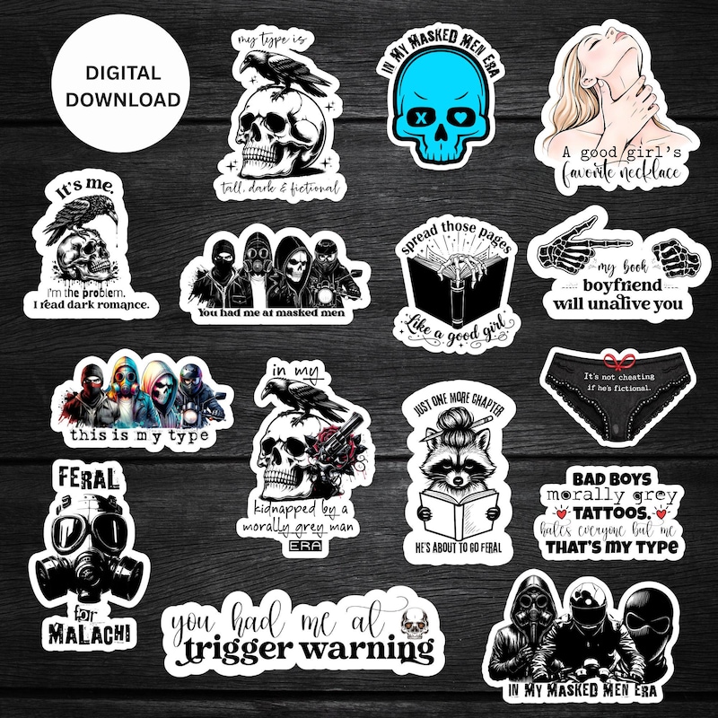 Men Reading Stickers - Etsy