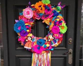 Mexican wreath | Etsy