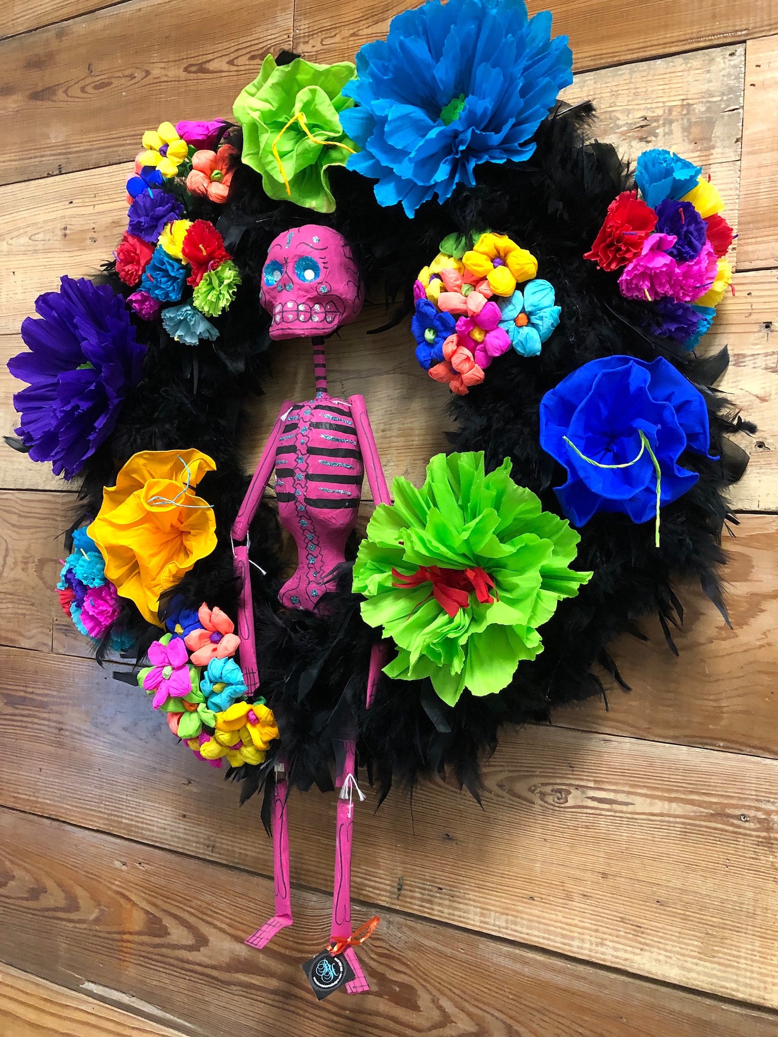 Halloween Wreath Day of the Dead Wreath Skeleton Wreath - Etsy