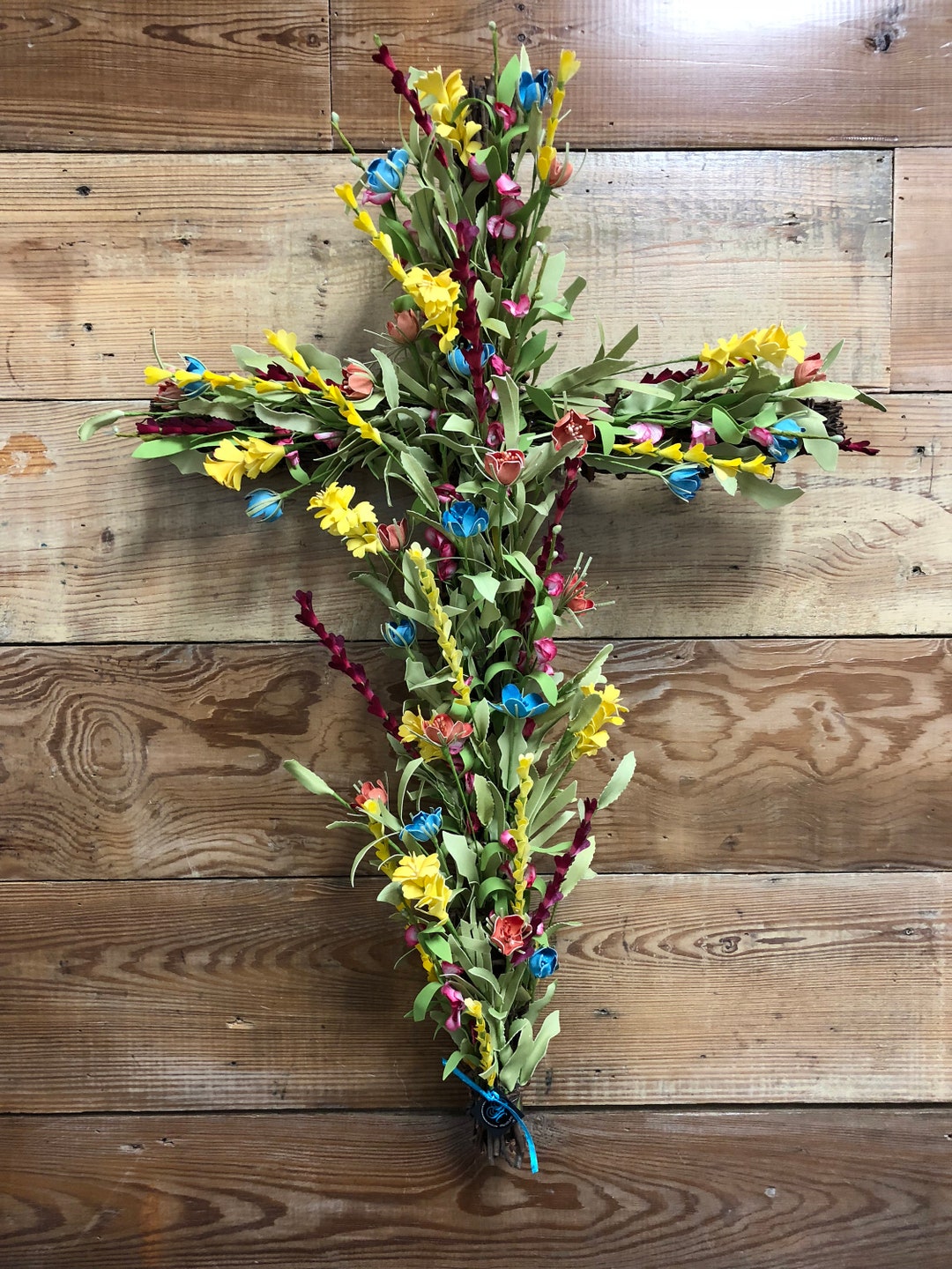 Floral Cross - Multicolor - Etsy