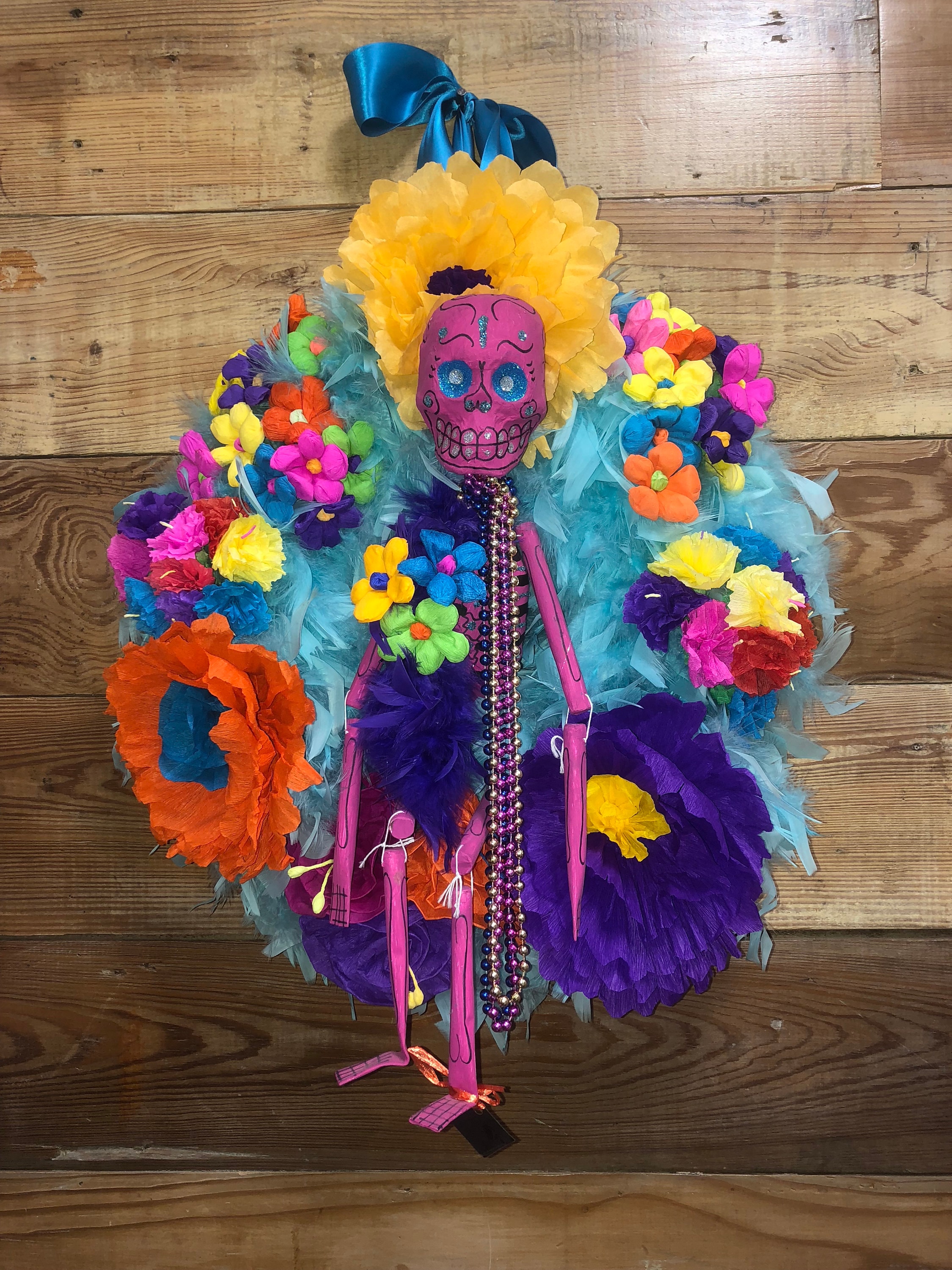 Halloween Wreath Day of the Dead Wreath Skeleton Wreath | Etsy