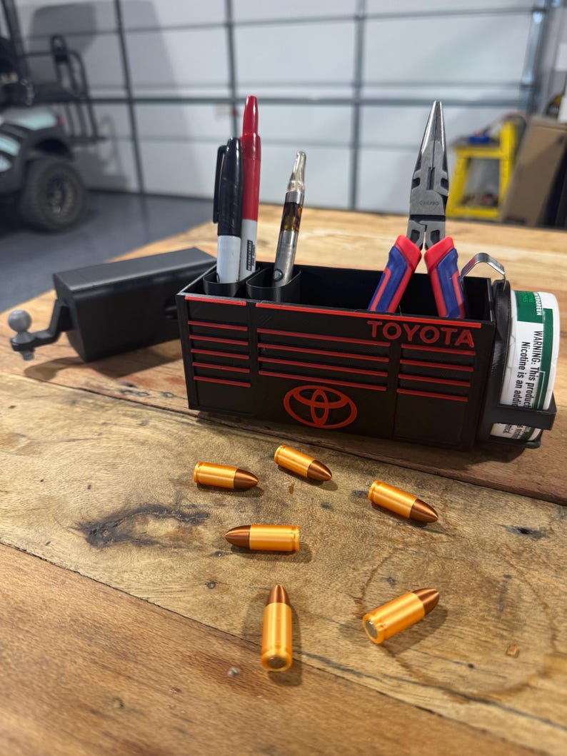 Mini Toolbox Desk Organizer – Pen, Tool & Accessory Holder - Etsy