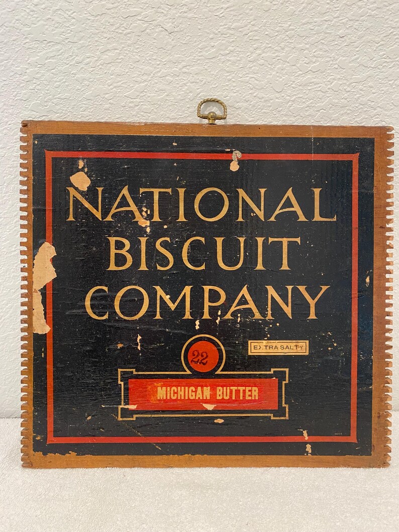 Vintage National Biscuit Company Display Box Turned Into 2 Pieces of ...