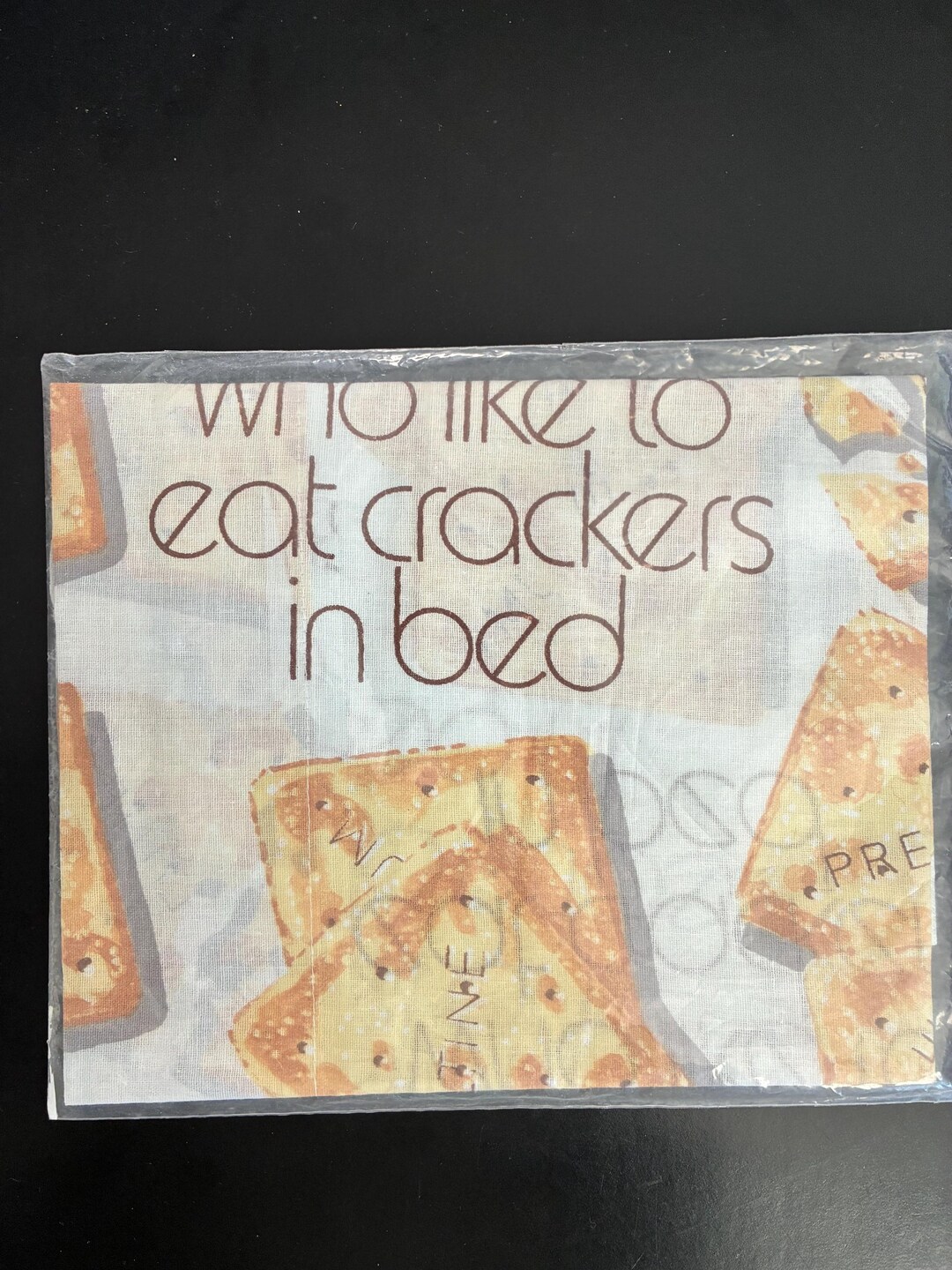 Vintage Nabisco Cracker Kitchen Towel "for People Who Like to Eat ...
