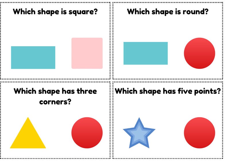 Toddler Comparison Flashcards Printable PDF, Preschool Big Small ...