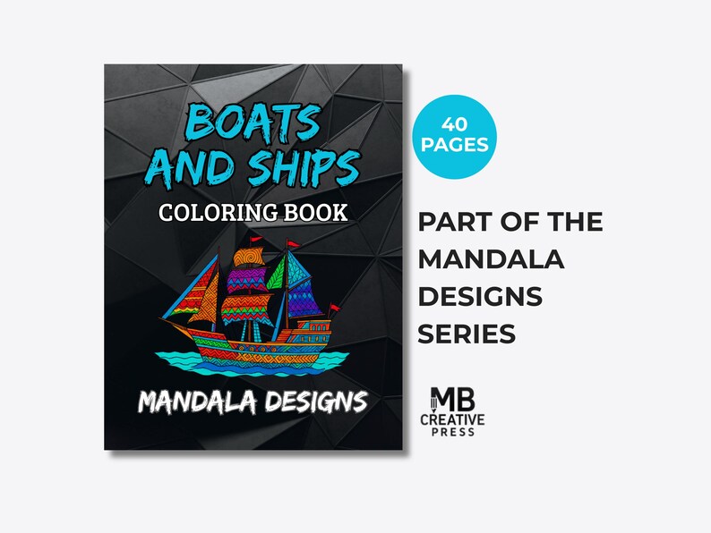 Boats and Ships Coloring Pages for Kids Ages 8-12 - Mandala & Zentangle ...