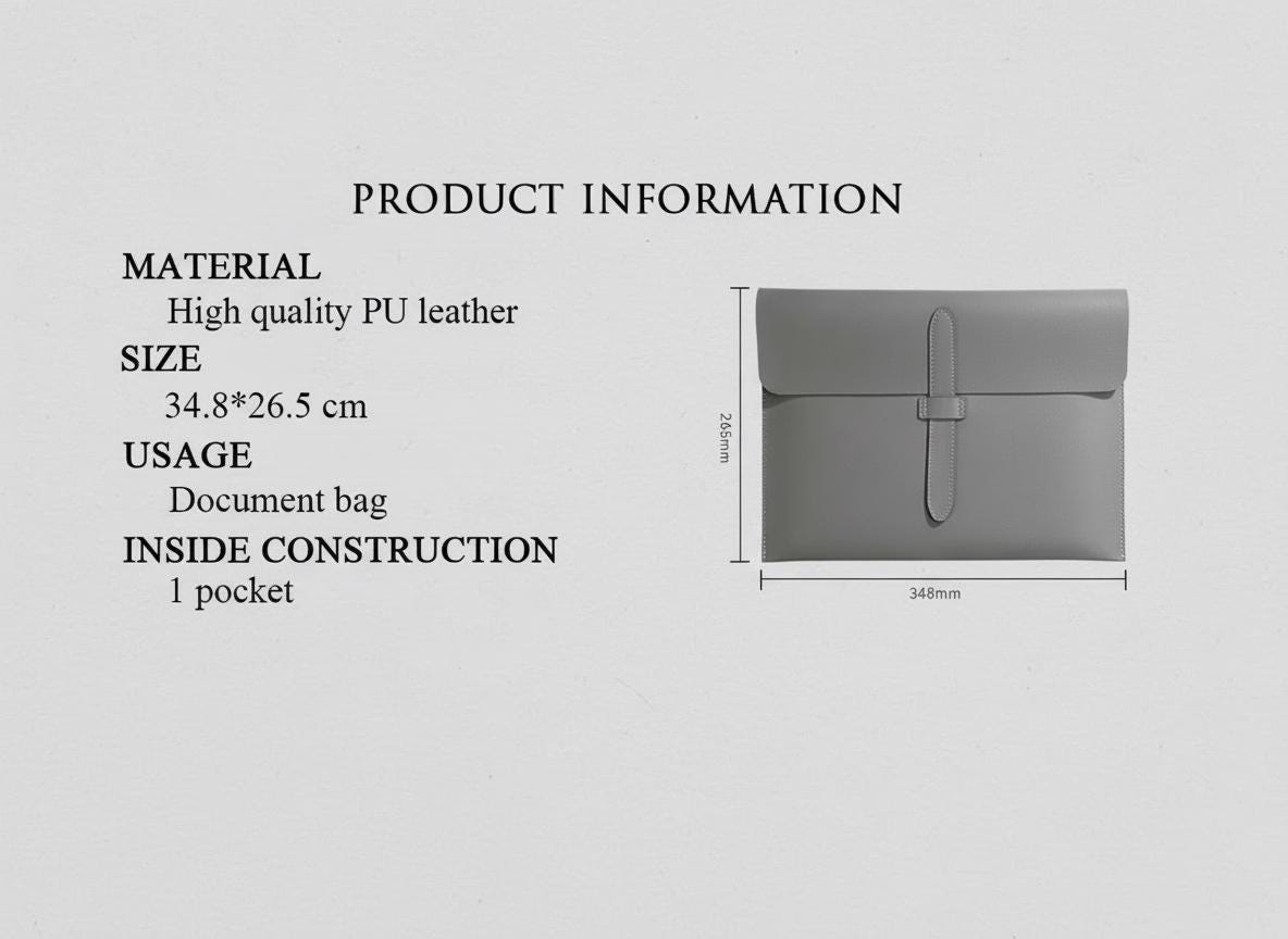 Personalized Leather Portfolio, Custom Leather File Folder, A4 Document ...