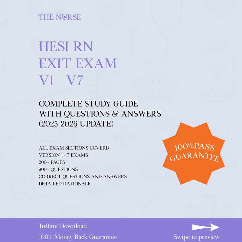 Hesi Exit Exam 2026 - Etsy