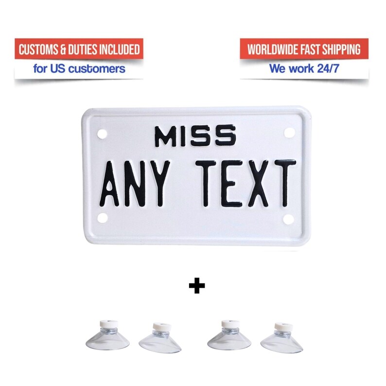 Mississippi Motorcycle Custom License Plate – Embossed Novelty Tag for ...