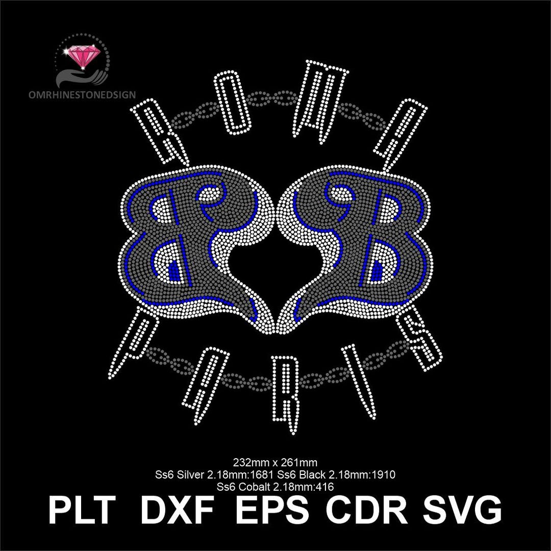 Roma-paris Rhinestone Template Svg | Bling Design for Cricut ...