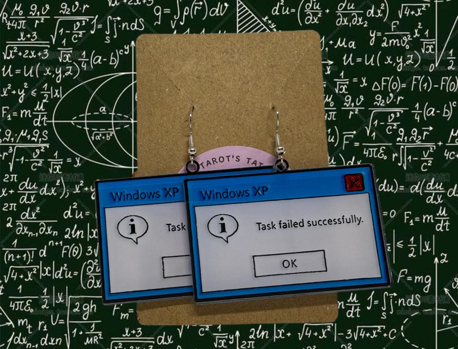 Windows ‘task Failed Successfully’ Earrings, Quirky, Unique, Funny ...