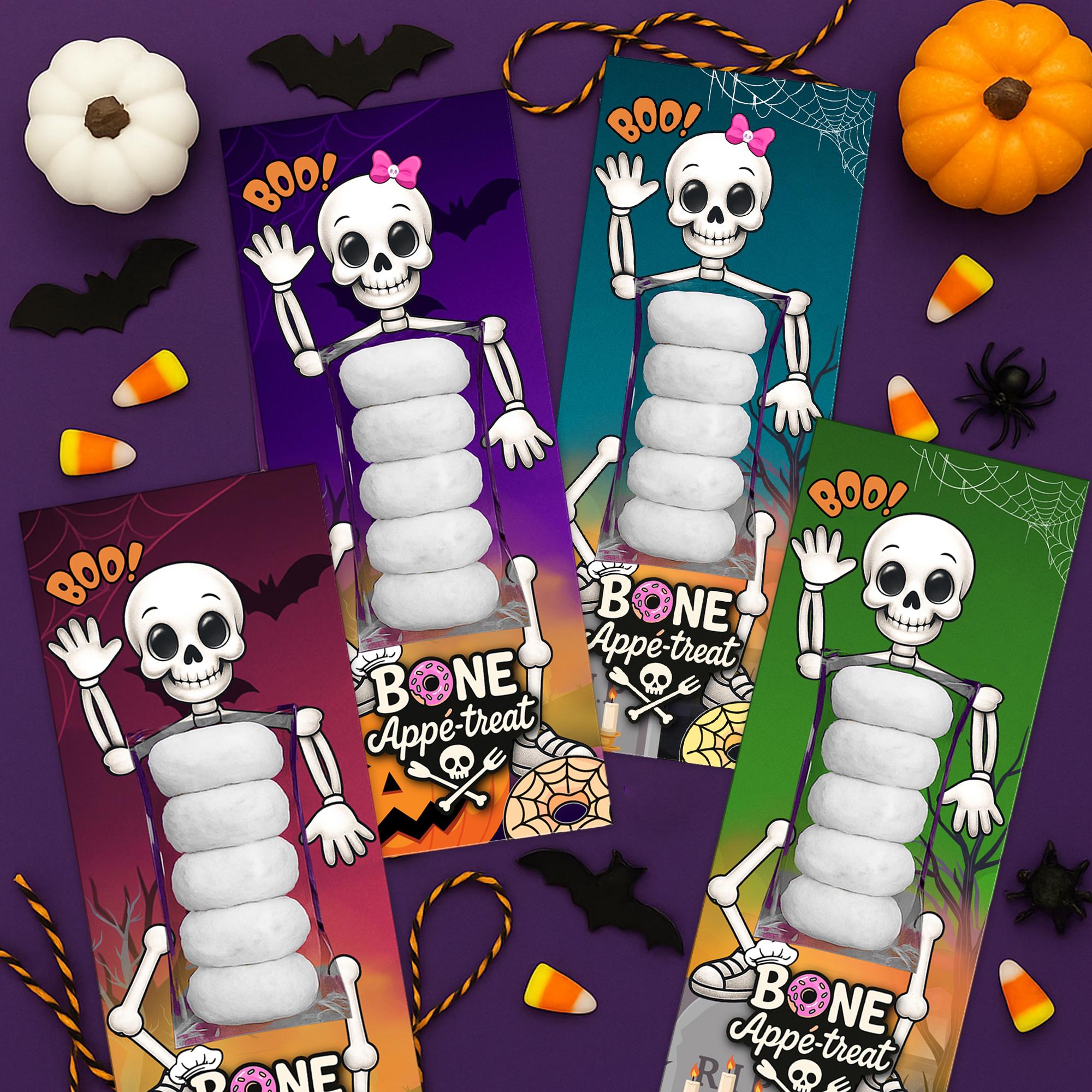 Halloween Treat Idea Donut Card Printable Favor Gift for Kids, Party ...