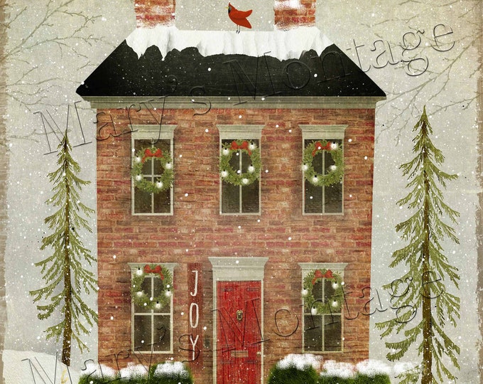 Snow House 8x10 Printable Download - Etsy