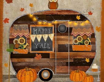 Happy Fall Y'all Pick Up 8x10 Printable Download | Etsy