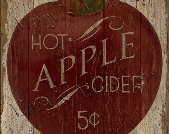 Hot Apple Cider Sign Printable - Etsy