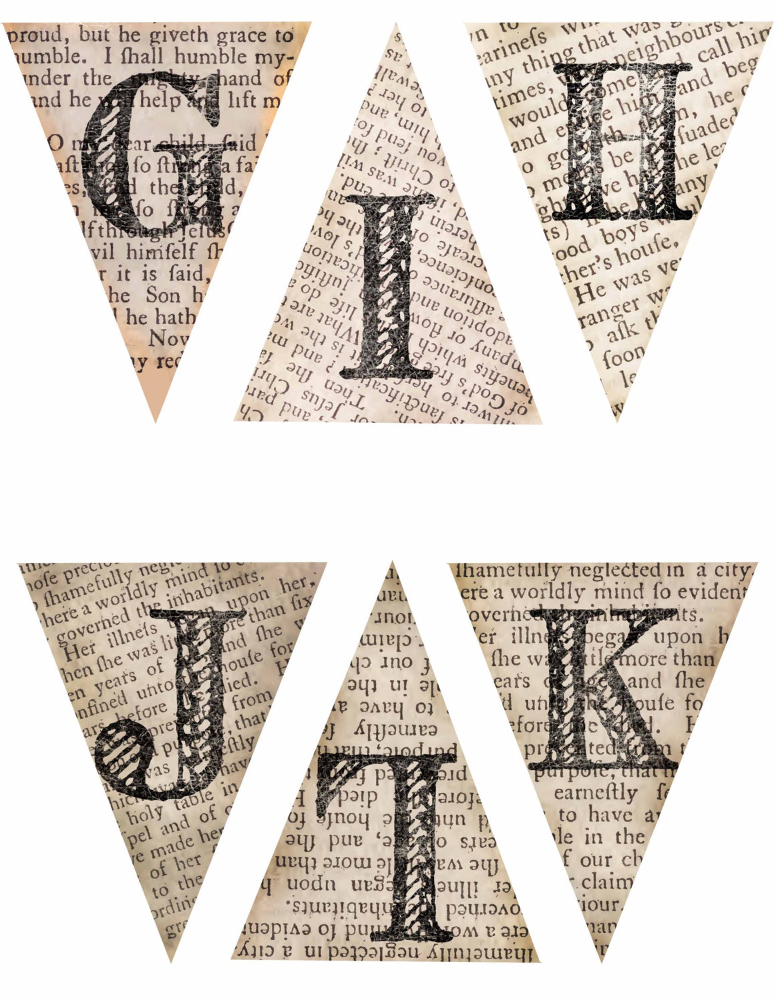 Alphabet Banner Download Clipart Sheets Png's - Etsy
