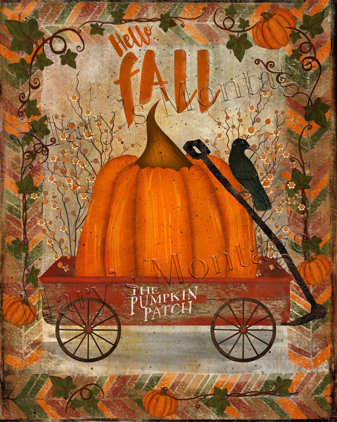 Hello Fall, 8 X10 Digital Printable Download - Etsy