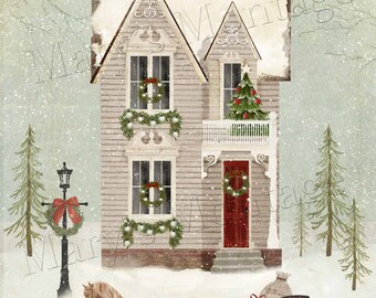 Victorian Snow House - Etsy