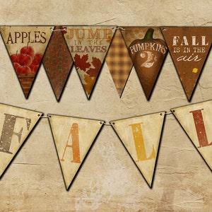 Fall Bunting - Etsy
