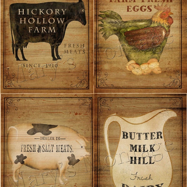 Primitive Signs - Etsy