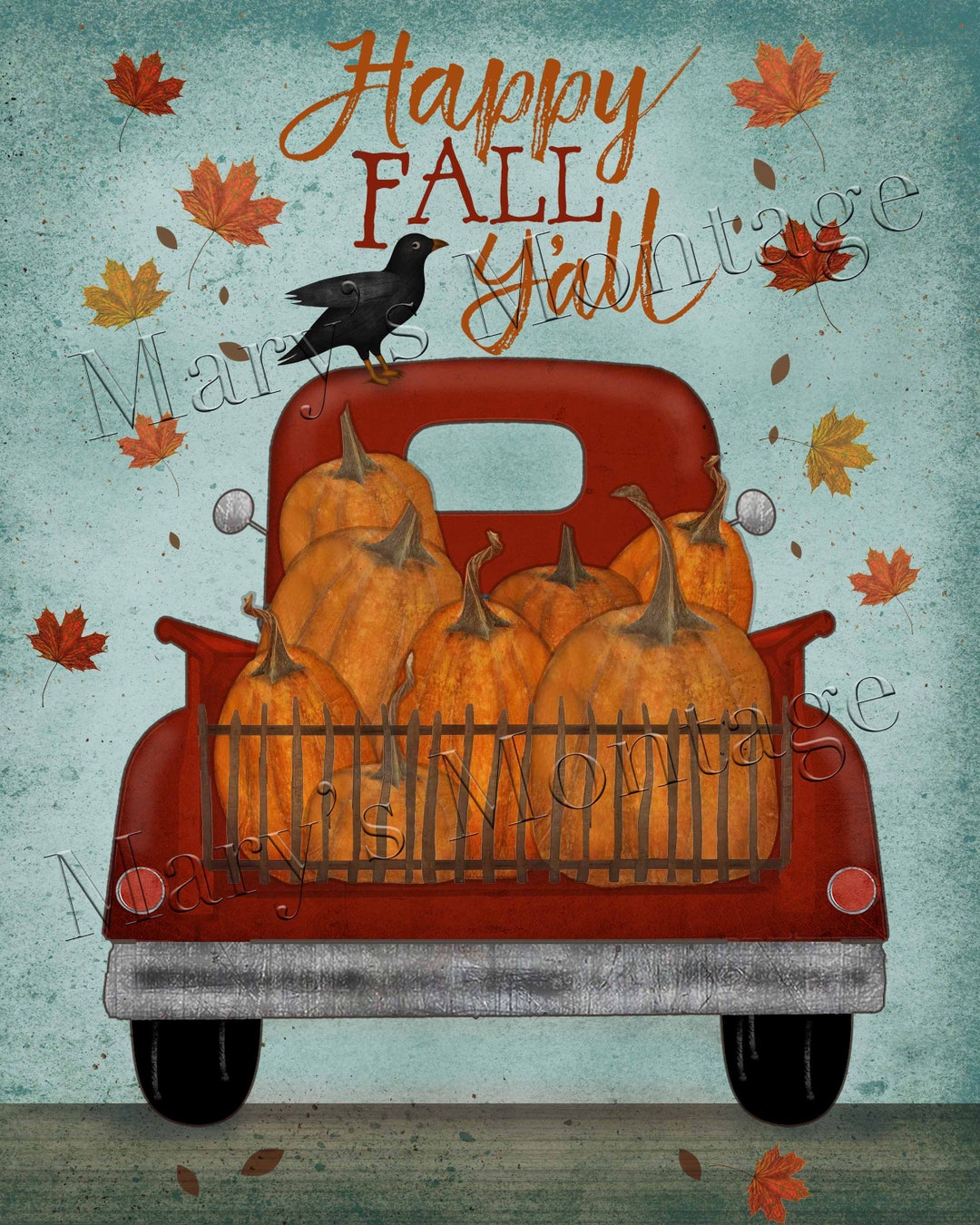 Happy Fall Y'all Pick Up, 8x10 Printable Download - Etsy