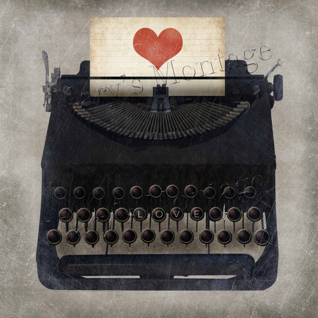 Love Typewriter Art, 8x8 Digital Download - Etsy