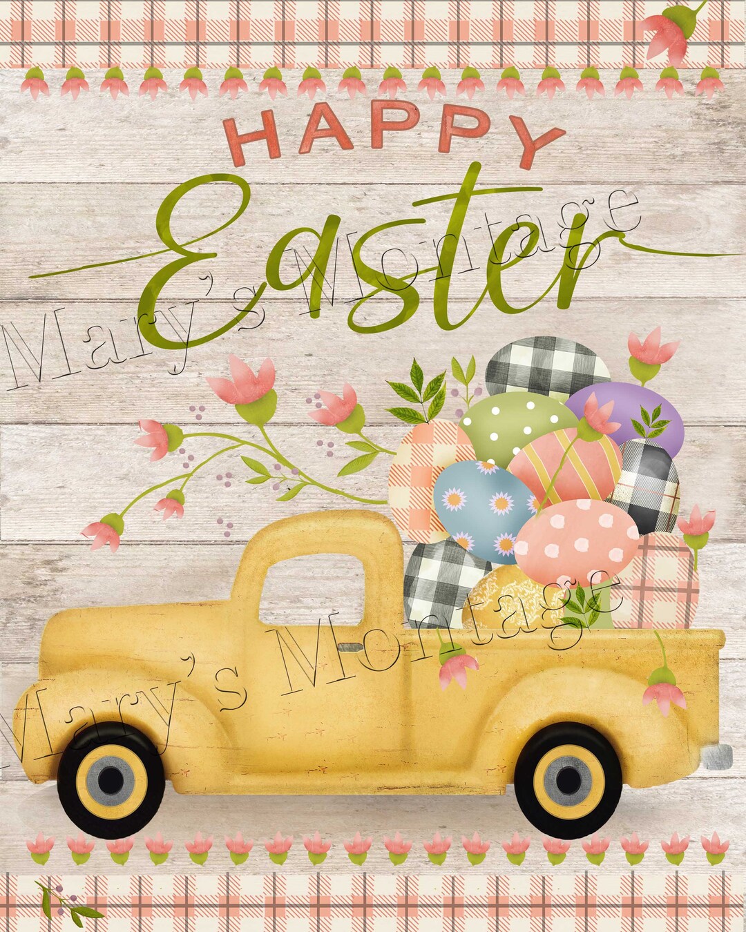 Easter Truck, 8x10 Printable Download - Etsy