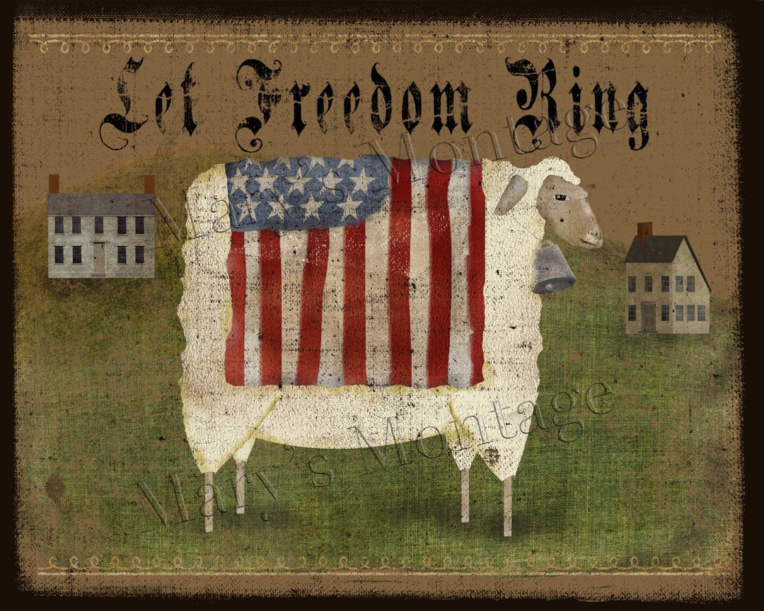 Let Freedom Ring, Americana Decor, 8x10 Printable Download - Etsy