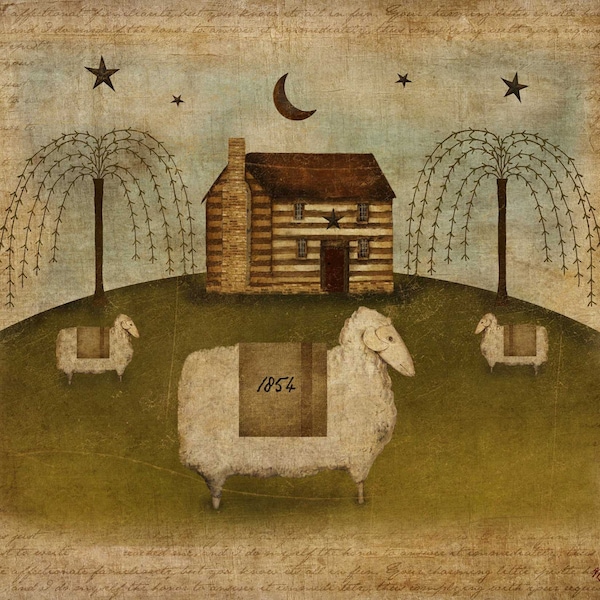 Primitive Sheep - Etsy