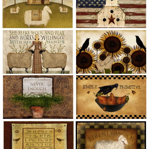 Primitive Label - Etsy