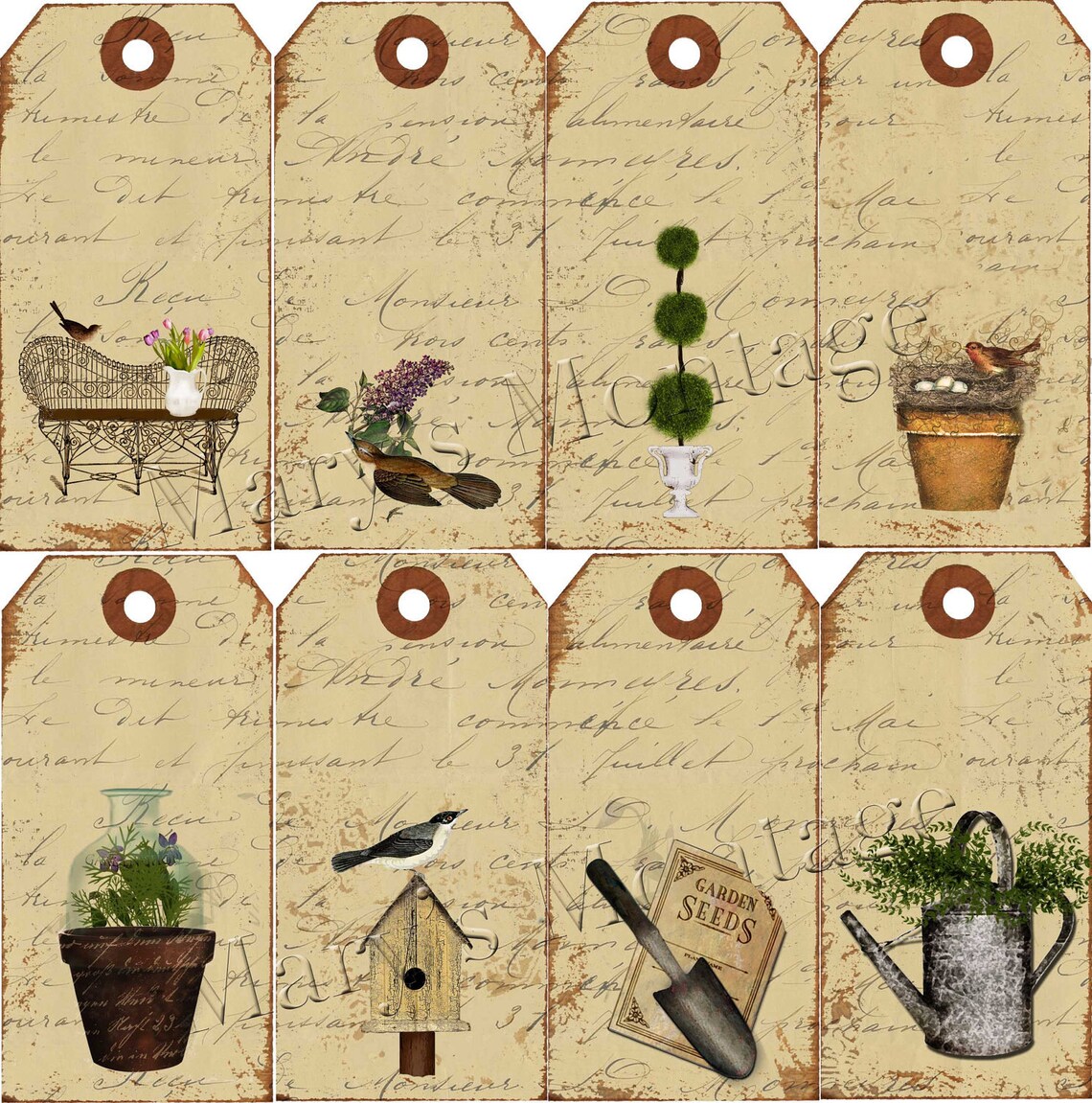 Garden Tags Download Print - Etsy