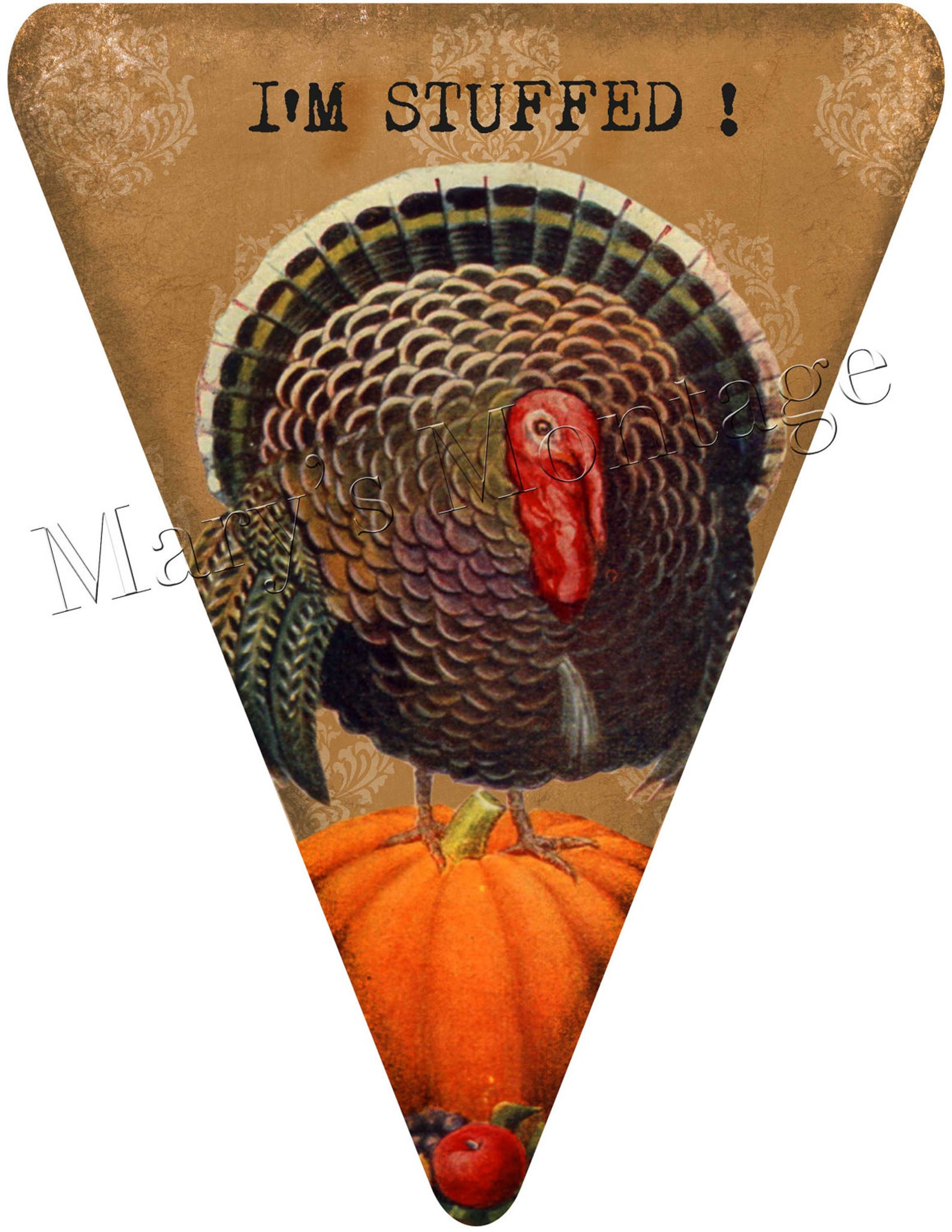 Thanksgiving Bunting Pennant Flags Download Print Large - Etsy