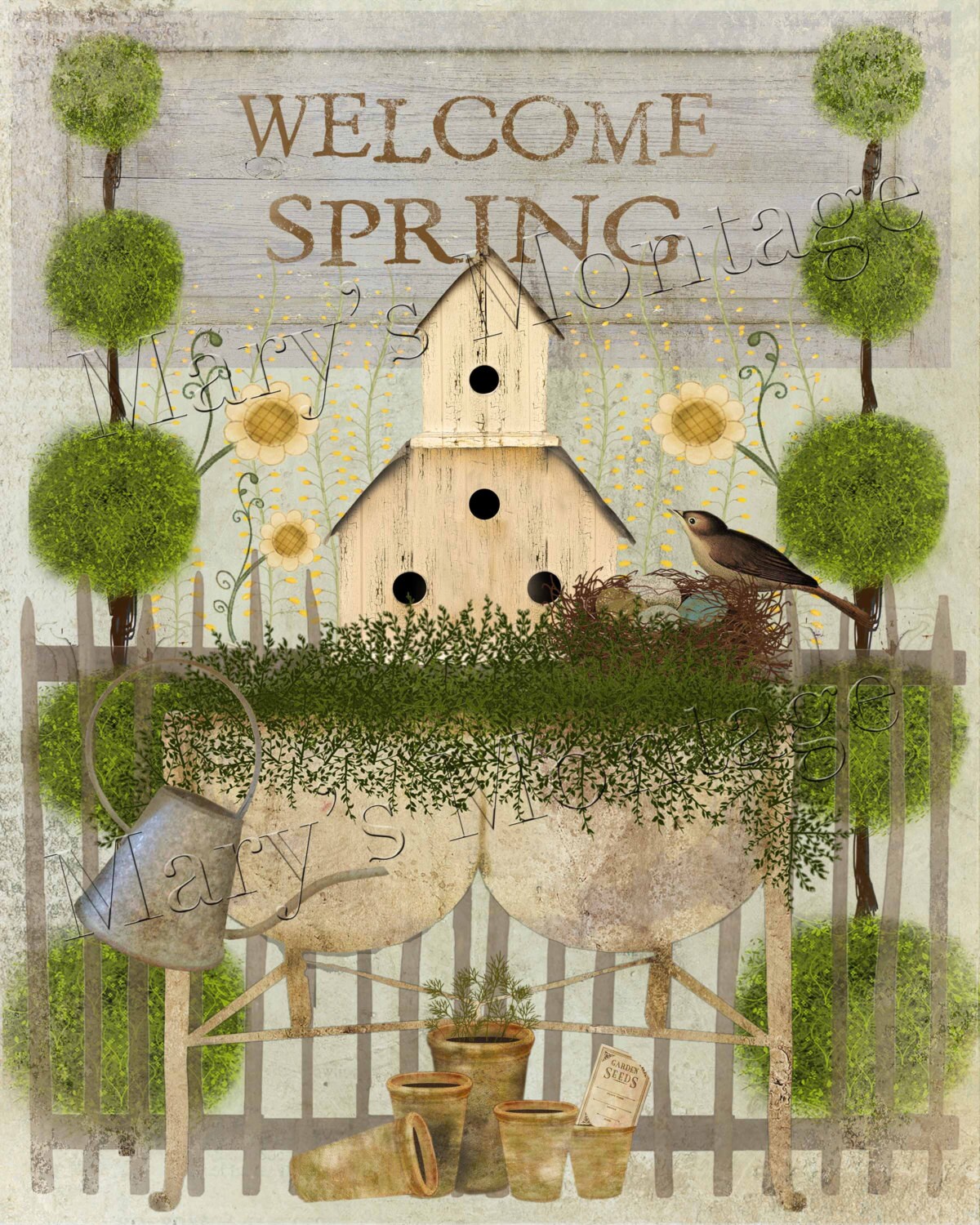 Welcome Spring, 8x10, Printable Download - Etsy