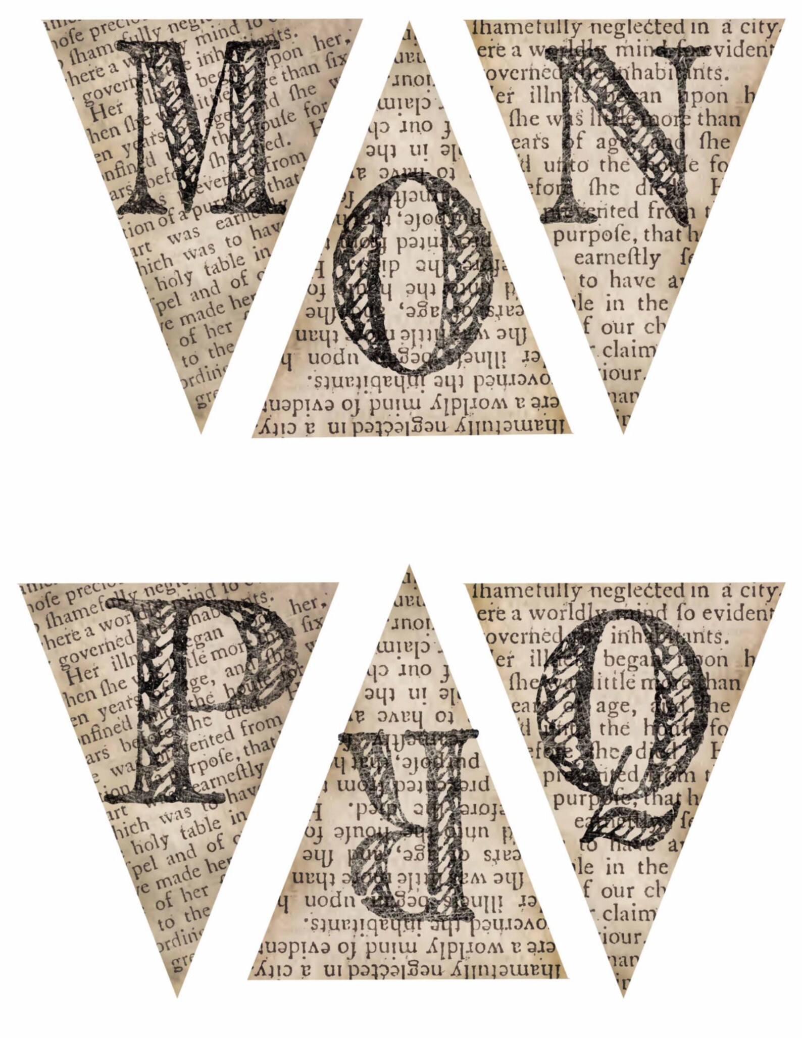 Alphabet Banner Download Clipart Sheets Png's - Etsy