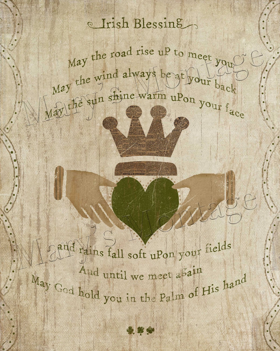 Irish Blessing Printable Art 2 Sizes 8x10& 16x20 Download - Etsy