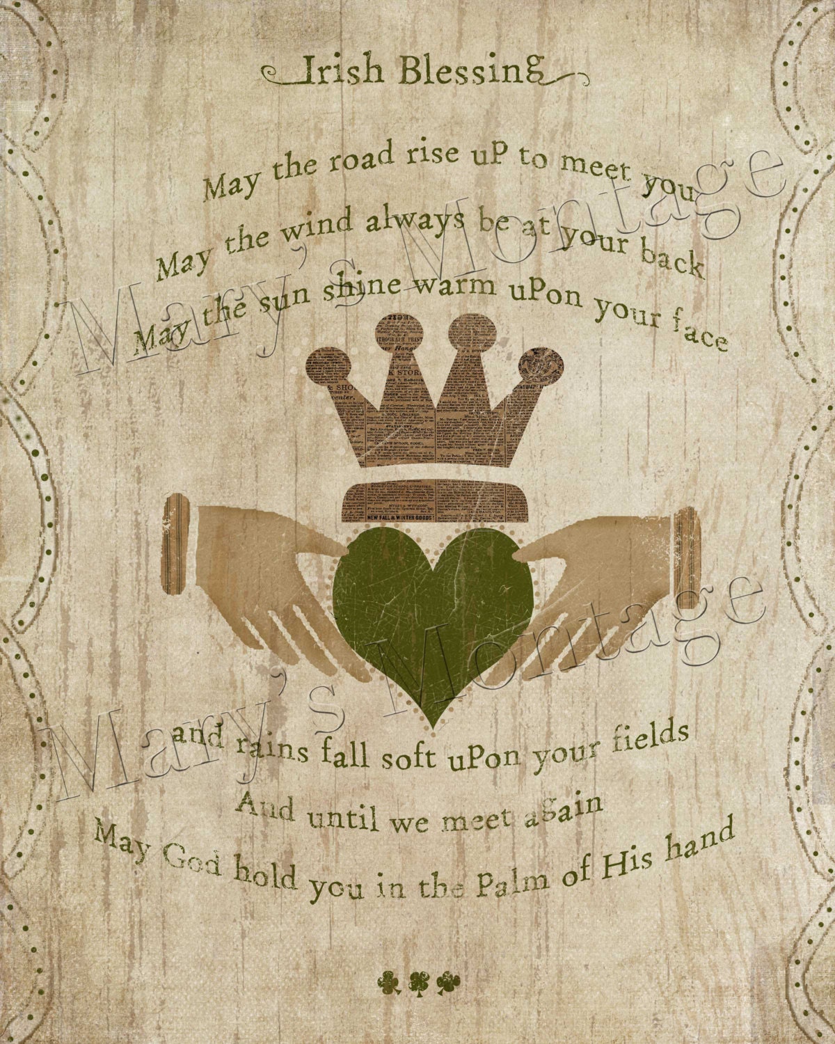 Irish Blessing, Printable Art, 2 Sizes 8x10& 16x20, Download, St ...