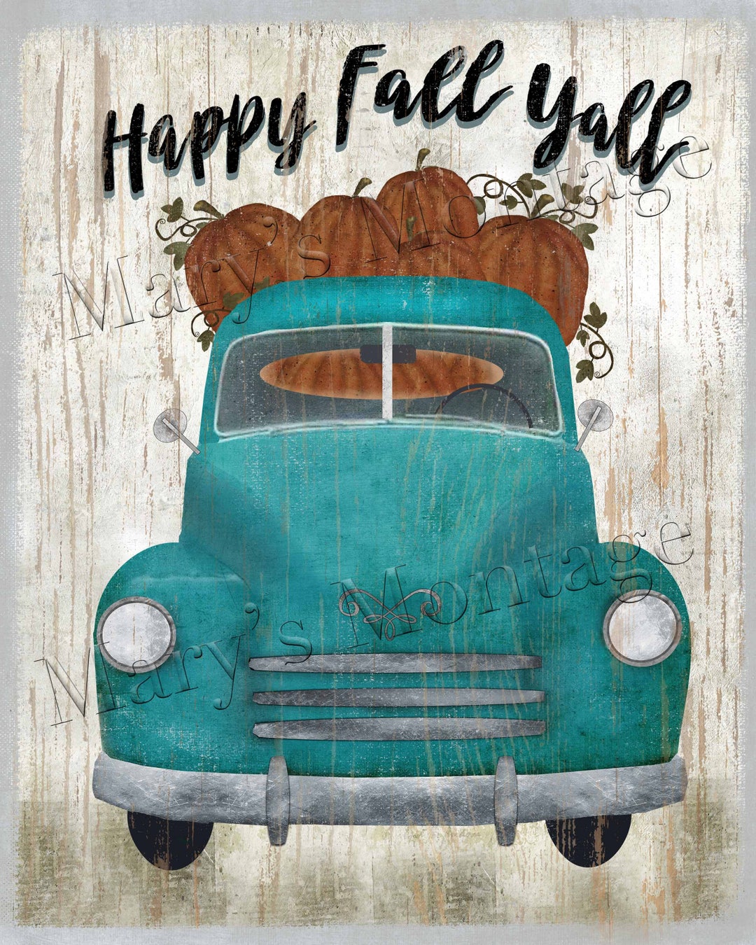 Happy Fall Yall, Pick Up, 8 X10 Digital Printable Download - Etsy