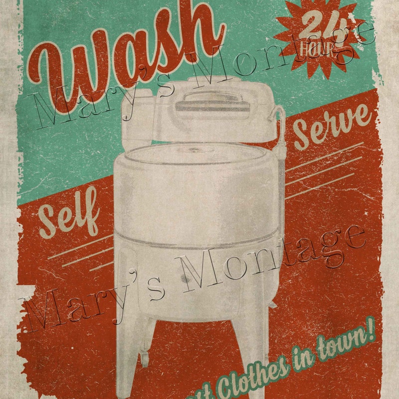 Retro Laundry - Etsy