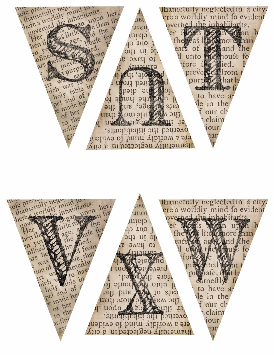 Alphabet Banner Download Clipart Sheets Png's - Etsy