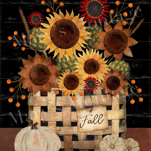 Gather Fall Wheelbarrow 8x10 Printable Download and PNG - Etsy