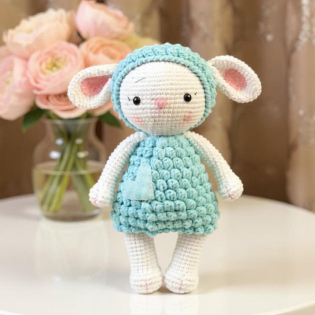 Crochet Lamb Doll Pattern PDF, Amigurumi Sheep Tutorial, Handmade Farm ...
