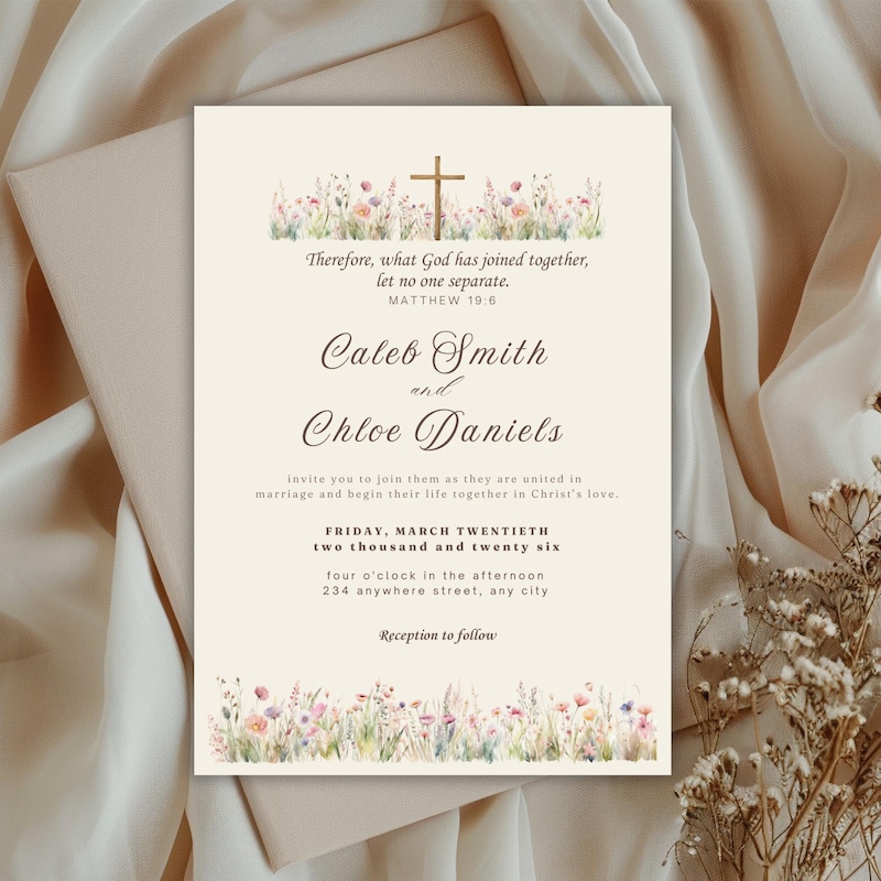 Christian Wedding Invitations - Etsy