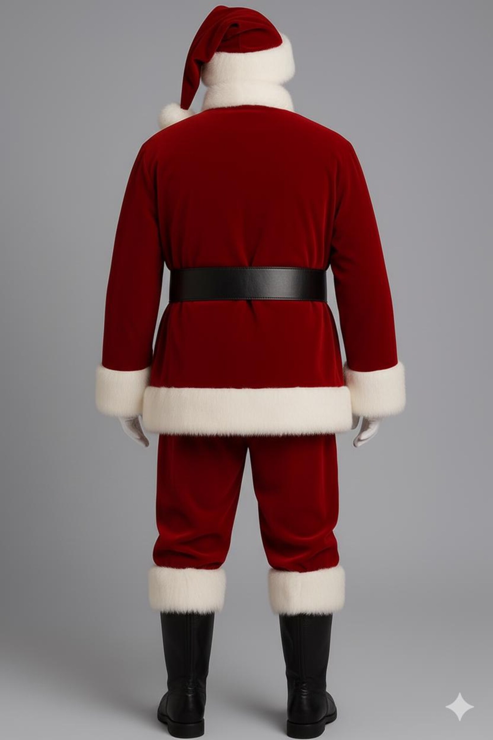 Velvet Santa Suit Coat | Christmas Santa Claus Costume Jacket | Faux ...