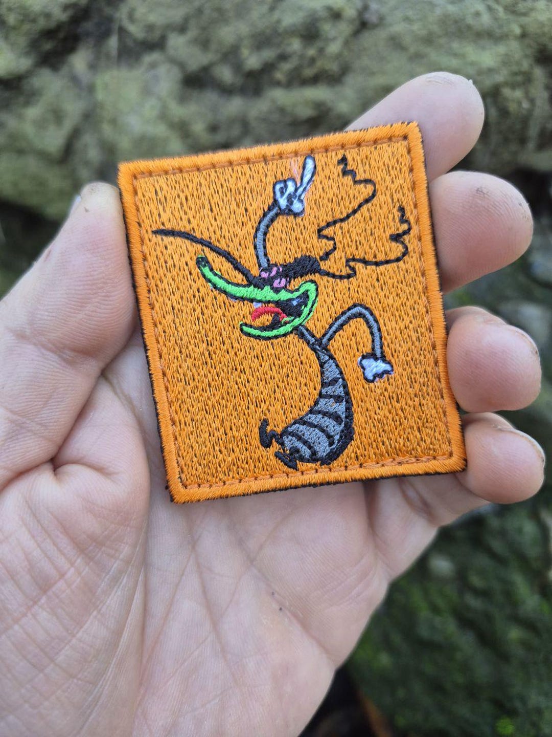 Cartoon Character Tactical Morale Patch | Embroidered Hook & Loop Badge ...