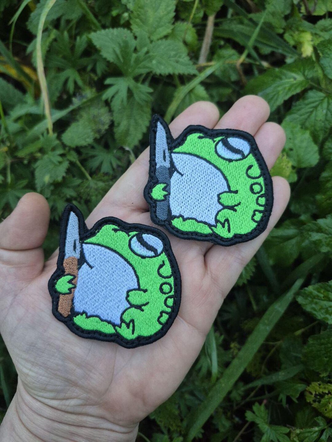 Funny Frog Embroidered Morale Patch - Tactical Hook Backing - Etsy
