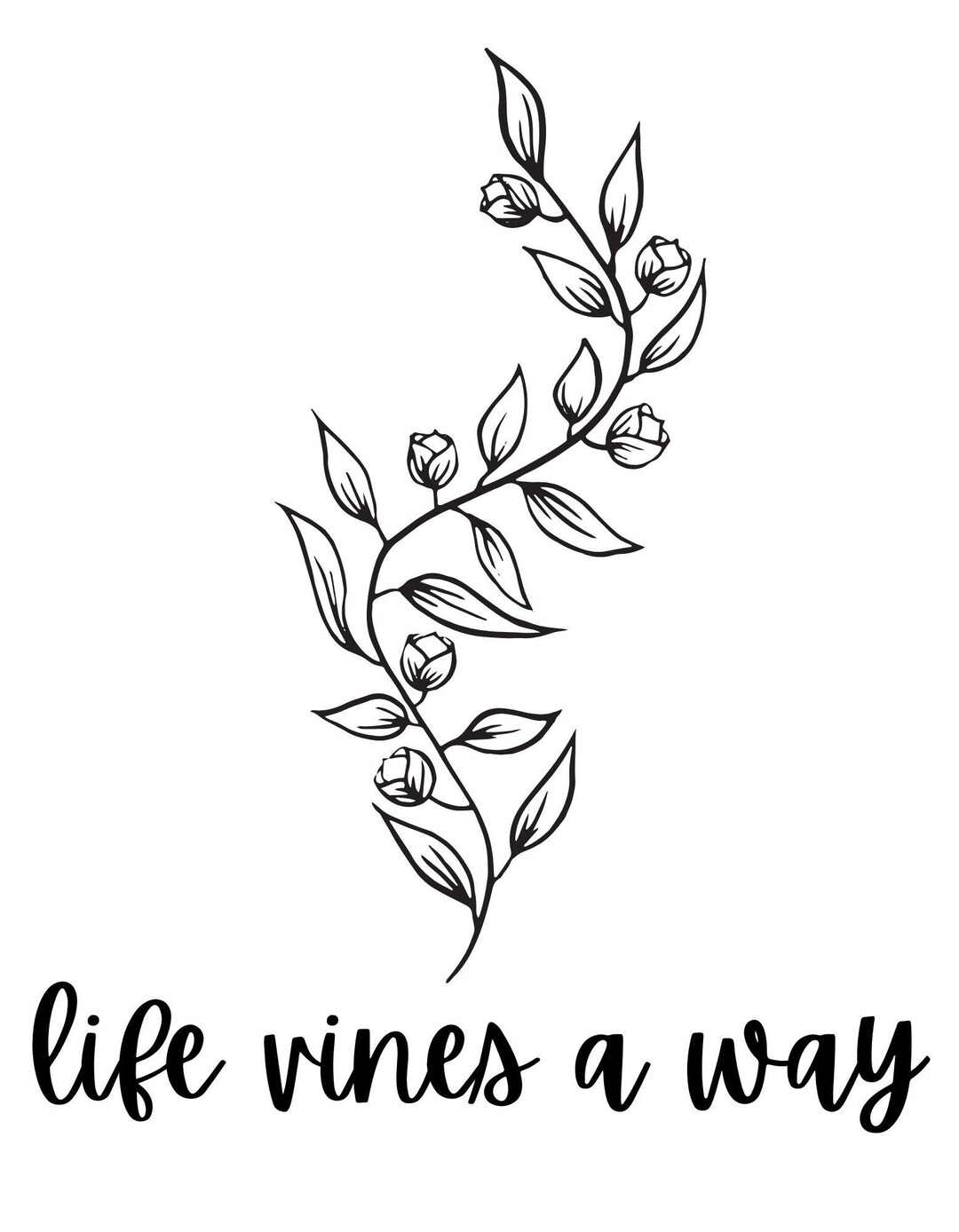 Life Vines a Way Leaf Vine Graphic | Funny Plant Pun Art - Etsy