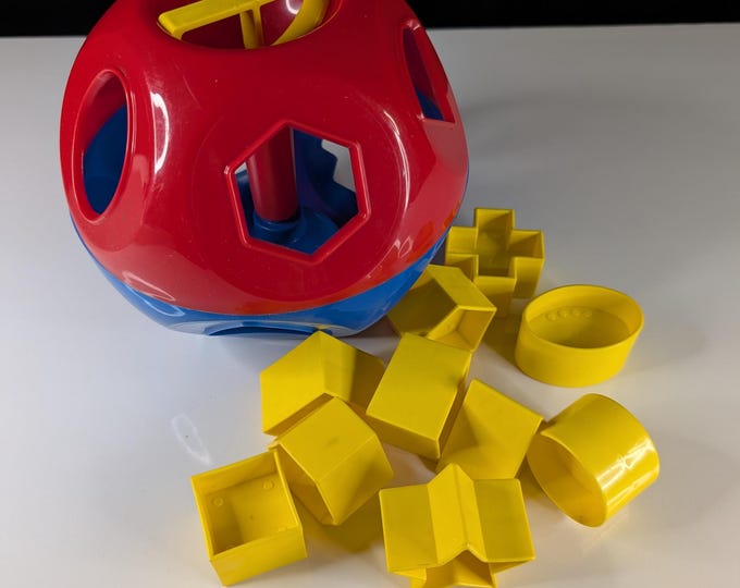 Vintage Tupperware Toys Shape-o Shape Sorting Ball With Box C.1960s - Etsy